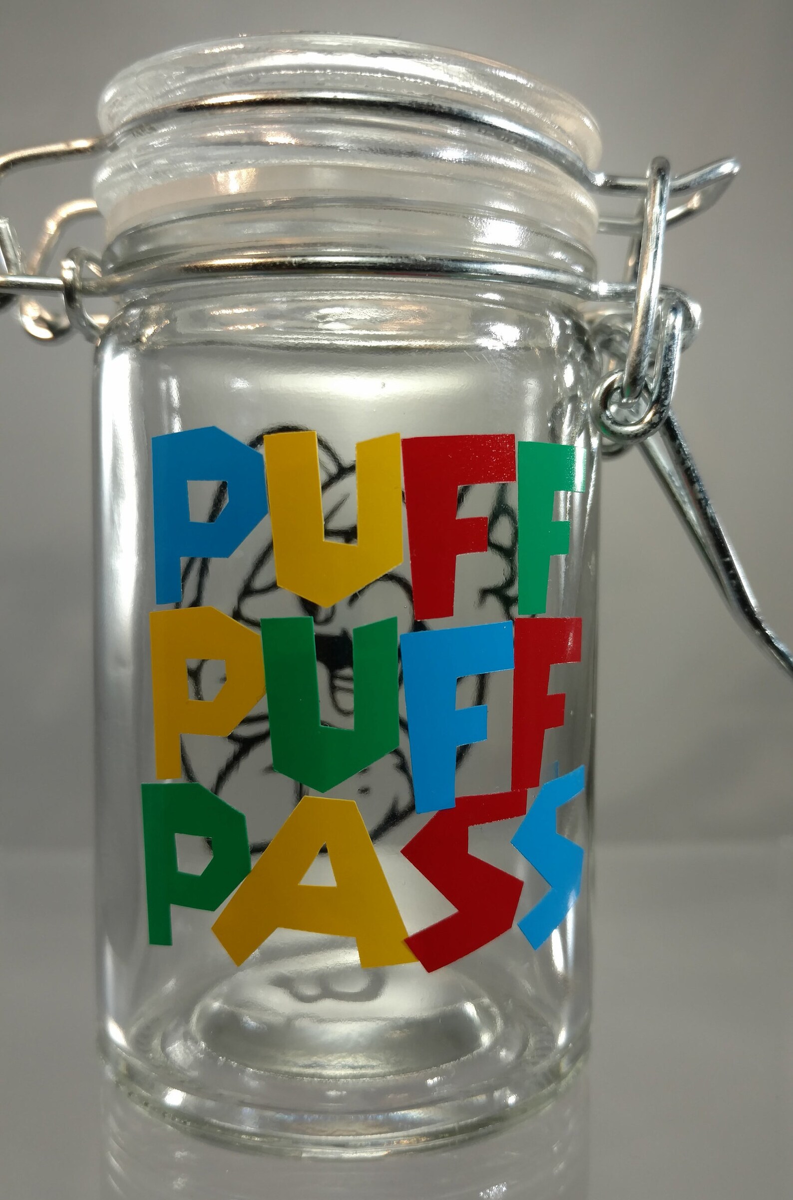 Stache / Stash Jar Mario Puff Puff Pass 3 Sizes | Etsy