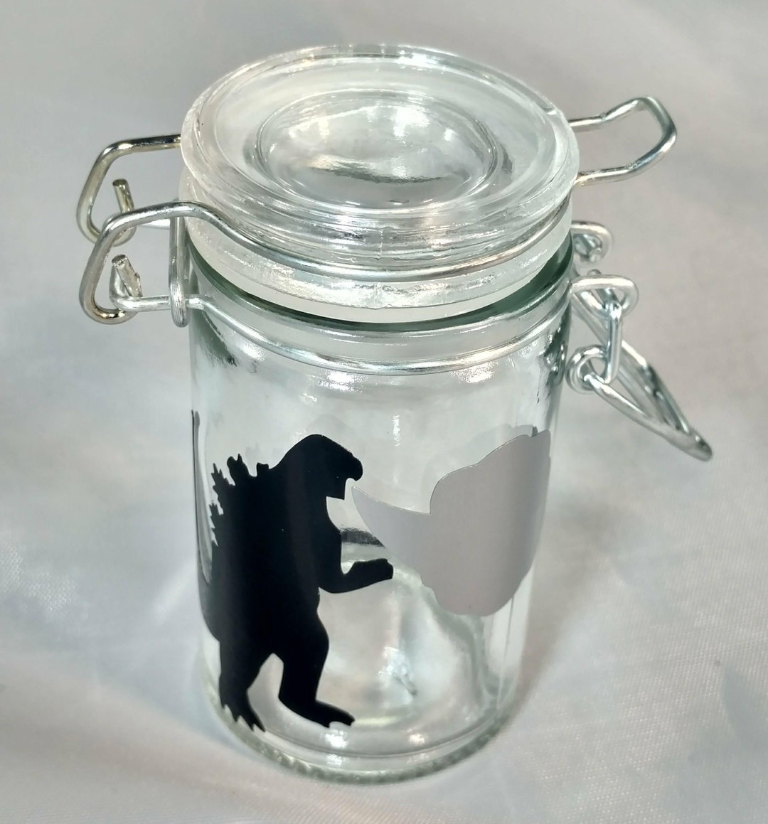 Stache / Stash Jar "godzilla" - Etsy