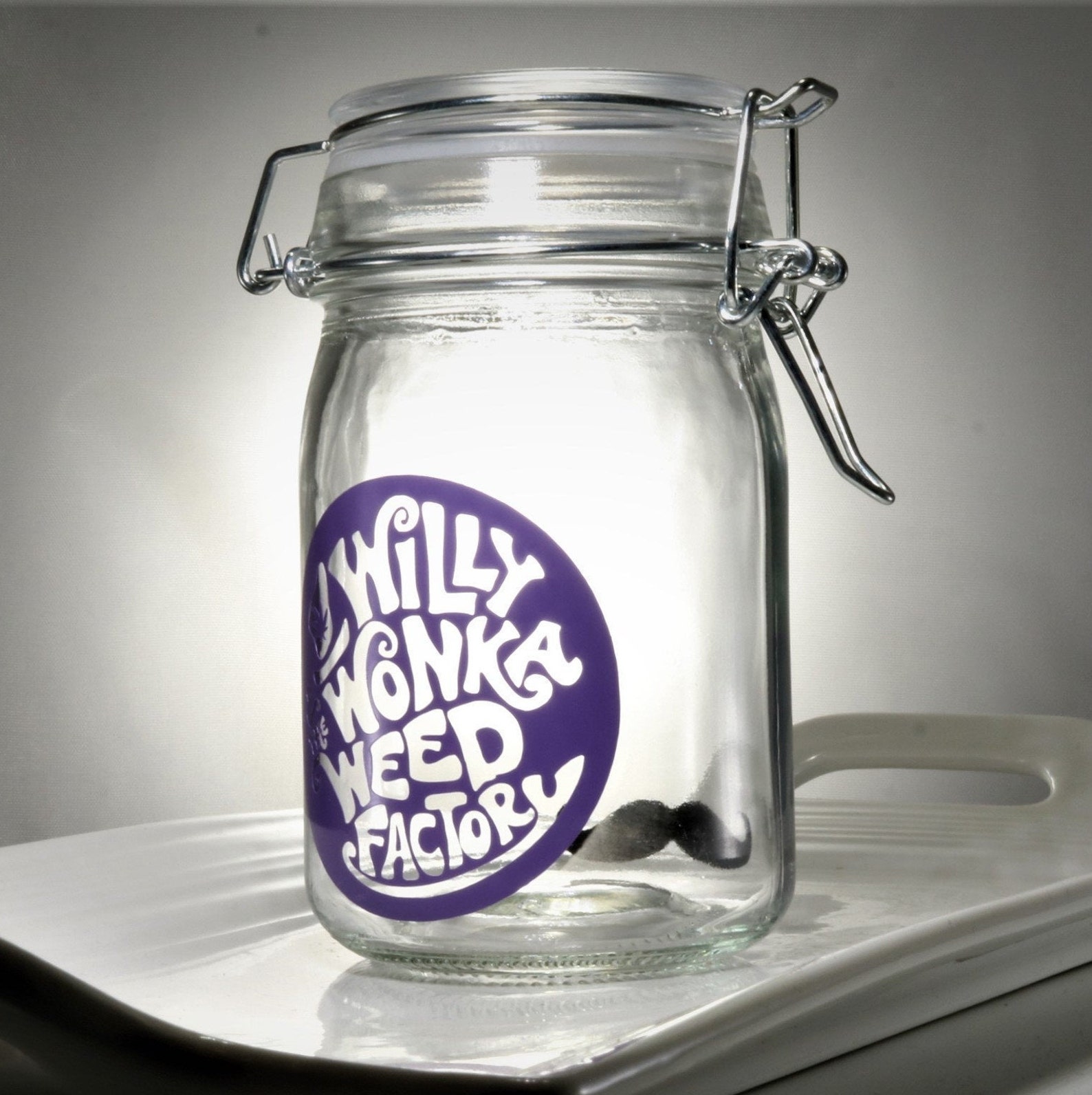 Stache / Stash Jar willy Wonka NEW Available | Etsy