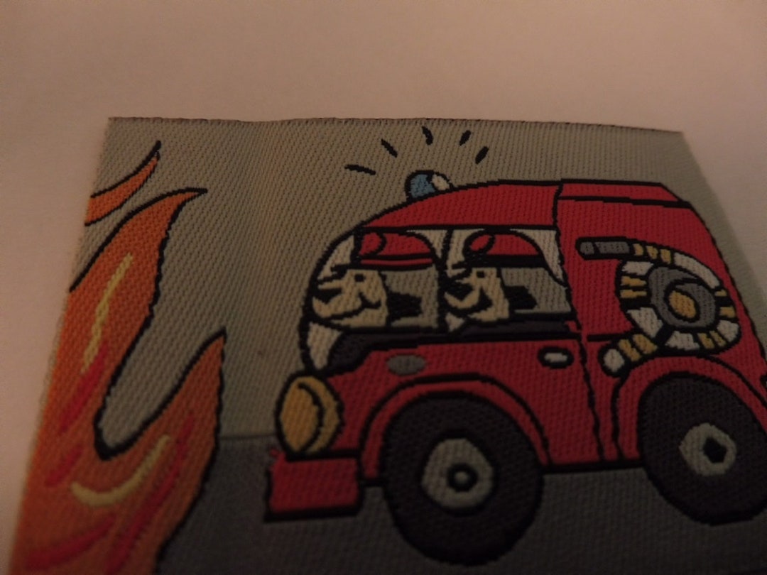 Red Fire Truck Patch Patch - Etsy