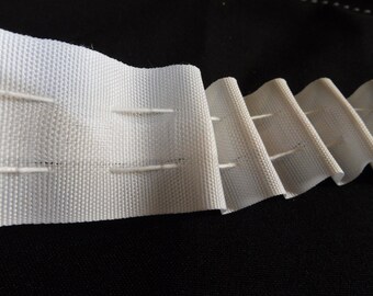 Ruban tubulaire blanc 35 mm pour rideaux lot de 2 mètres - Etsy France