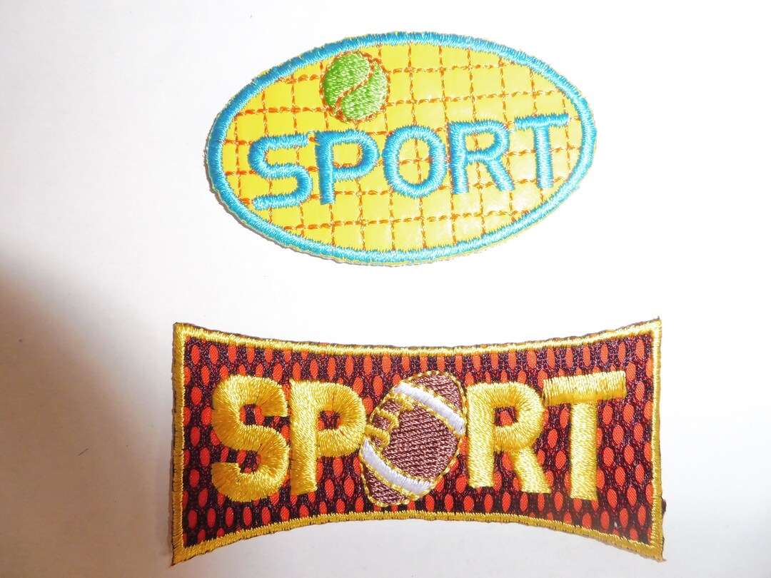 Large Sports Iron-on Patch American Football or Tennis Patch - Etsy