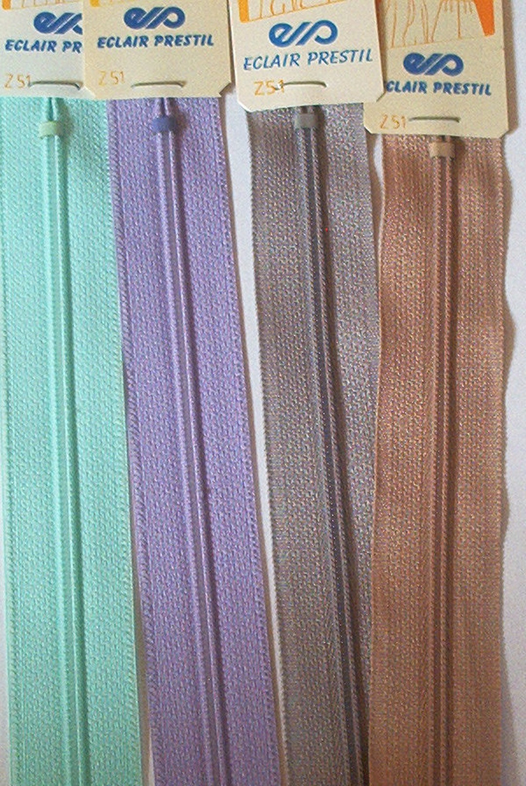 Set of 4 Closures Eclair 20 Cm Matching Pastel Colors Green - Etsy