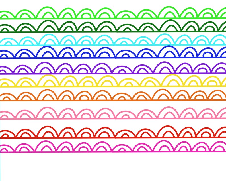 Hand Draw Doodle Borders-school Teacher Lesson Plan Ppt Card - Etsy