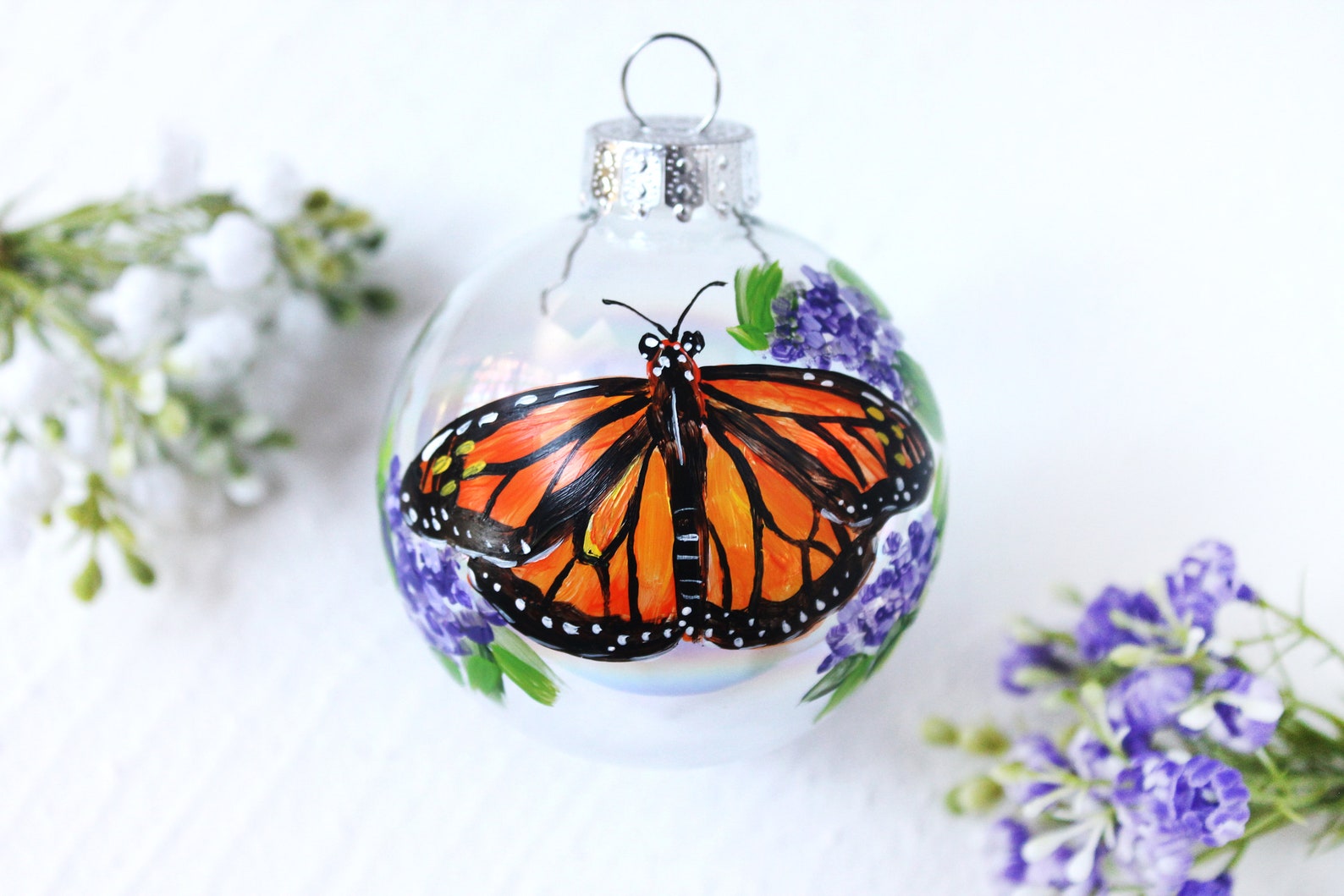 Monarch Butterfly Ornament,custom Handdrawn Ornament,personalized ...