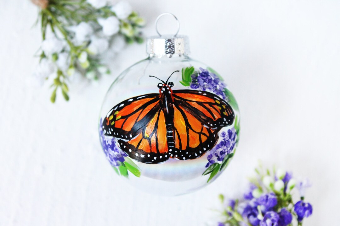 Monarch Butterfly Ornament,custom Handdrawn Ornament,personalized ...