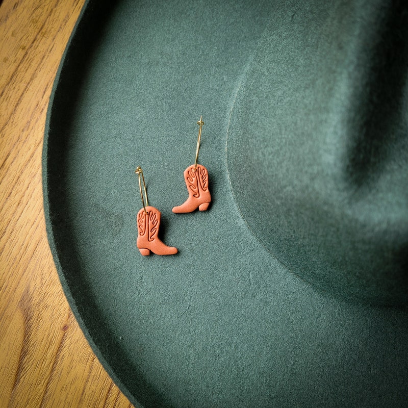 Boot Earrings - Etsy
