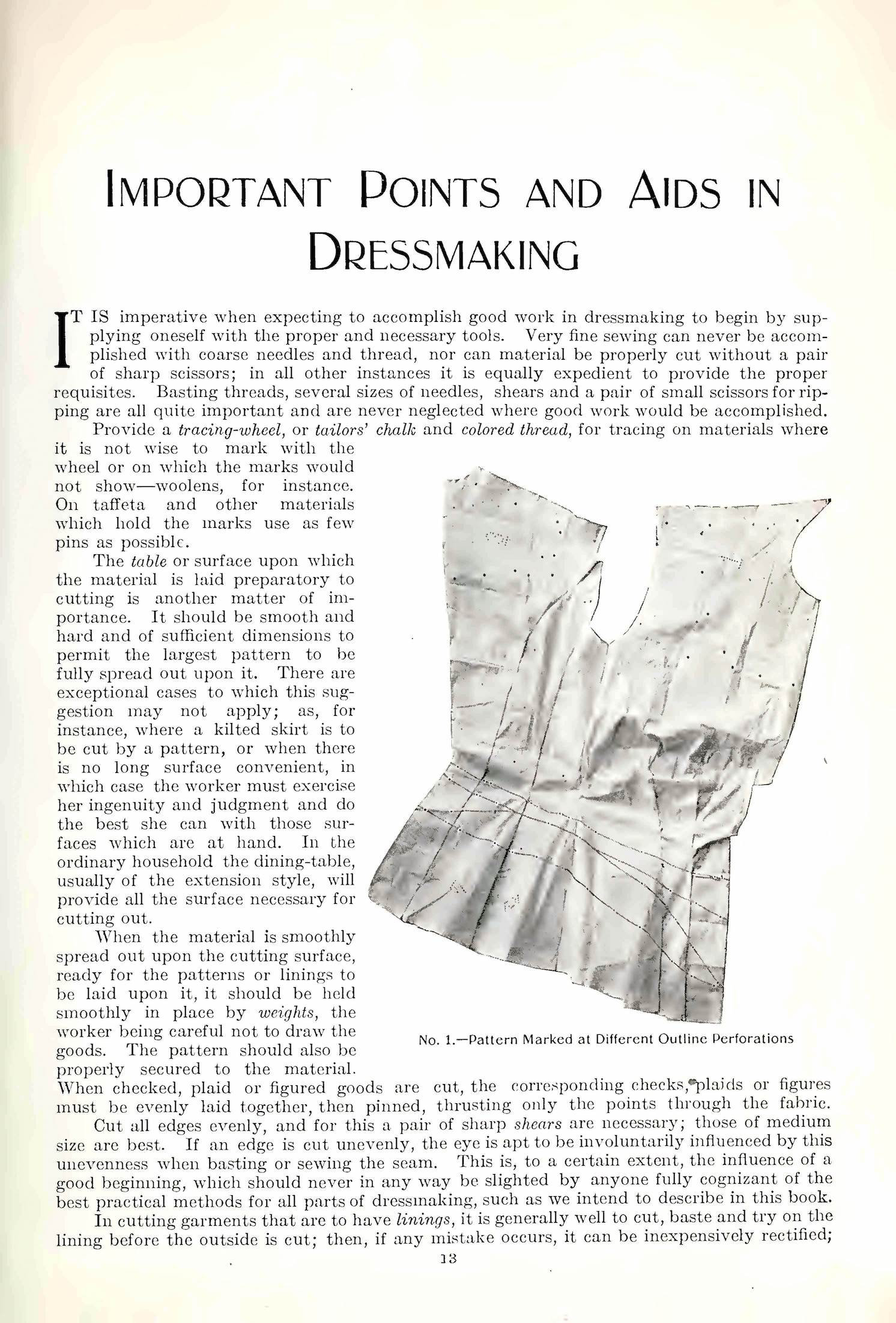 Dressmaking up to Date - Complete Fully Illustrated Instructions Sewing ...
