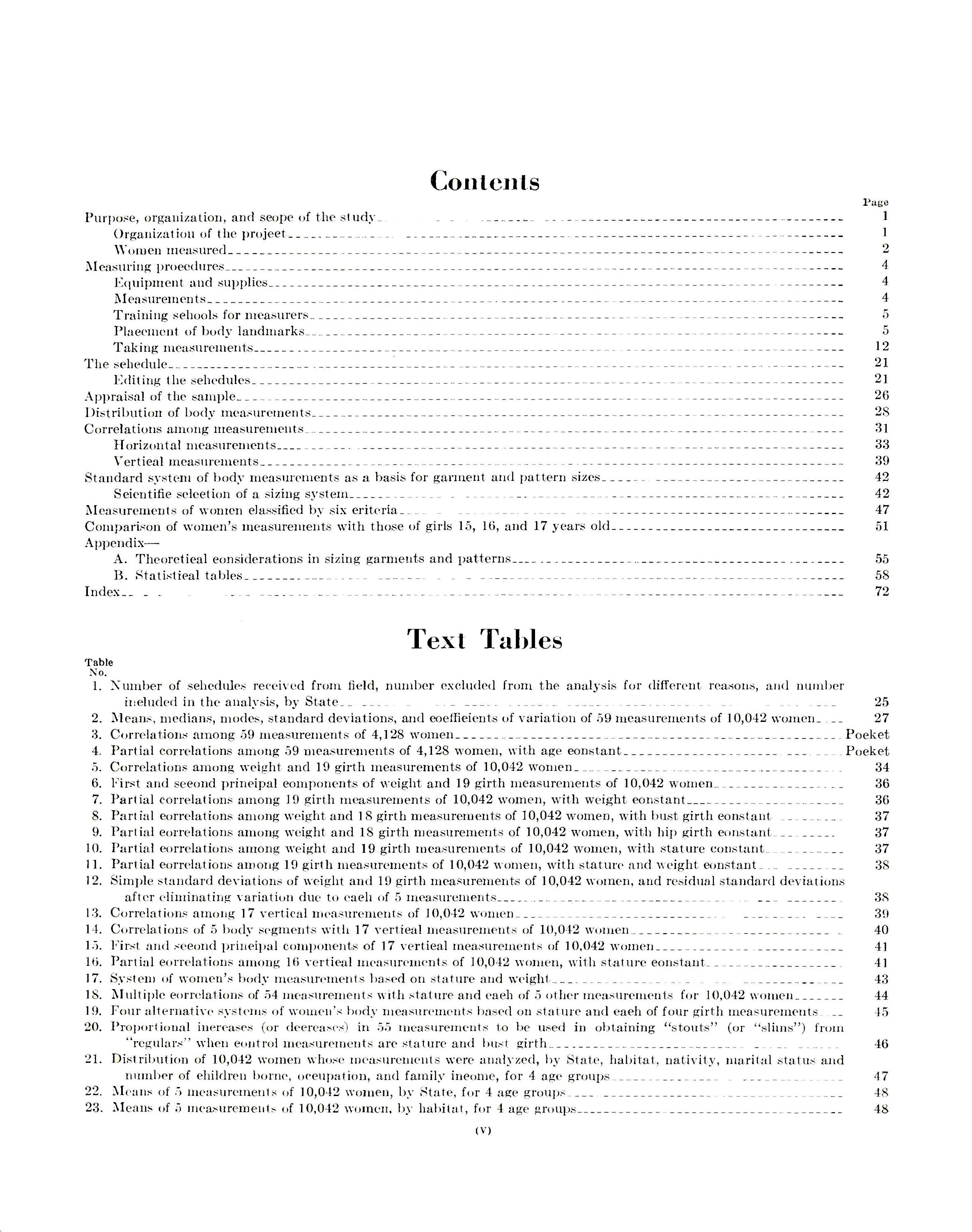 Women's Measurements for Garment and Pattern Construction - 1941 ...