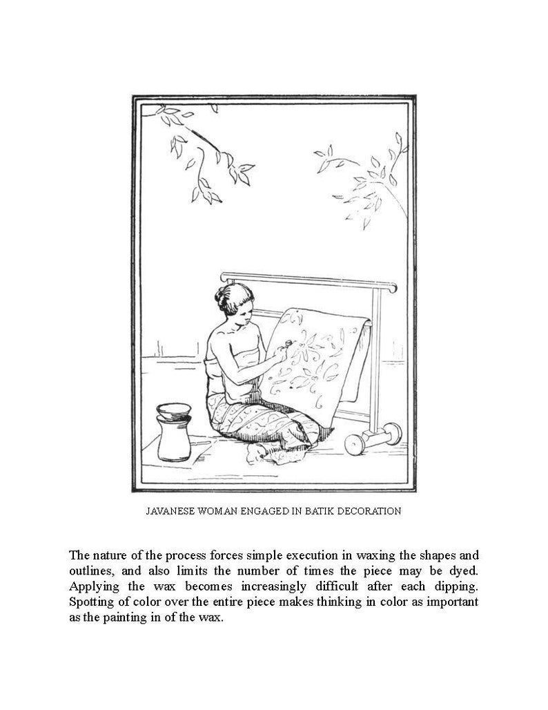 Batik and Other Pattern Dyeing - Old Batik Designs - Principles Dyeing ...