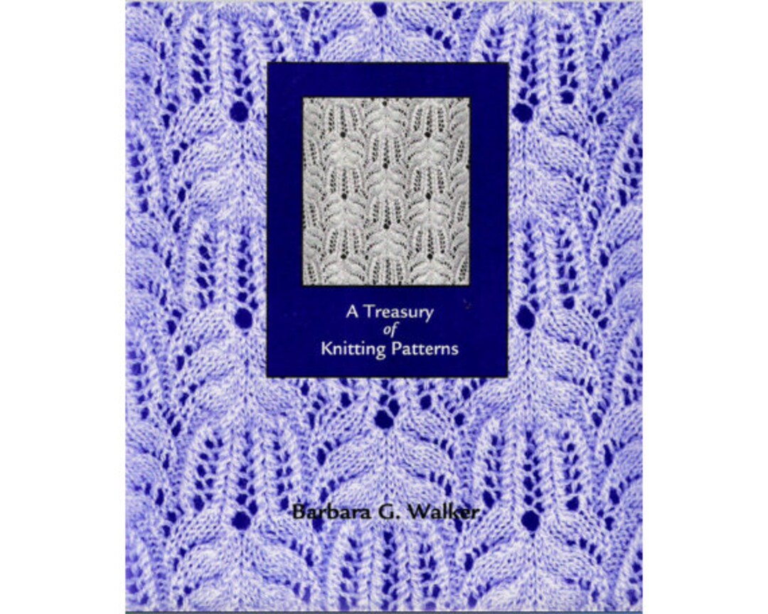 A Treasury of Knitting Patterns - Vintage Book - Knitting Technique ...