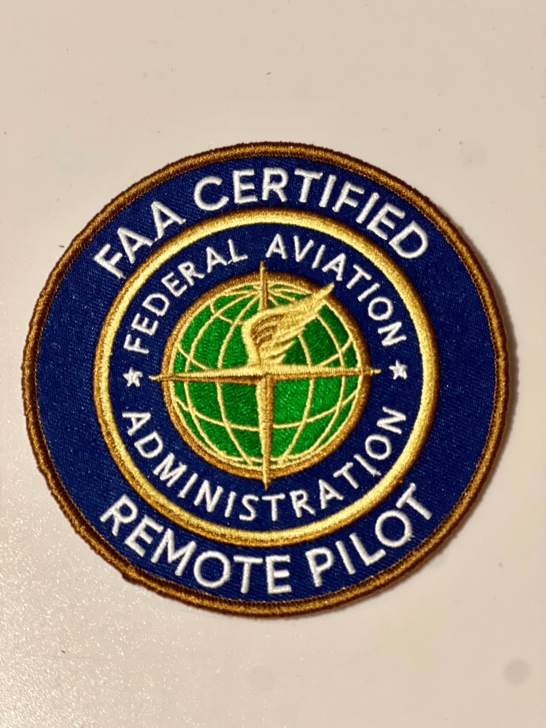 FAA Certified Drone Pilot Patch 4 Inch (w Hook and Loop Closure or Be ...