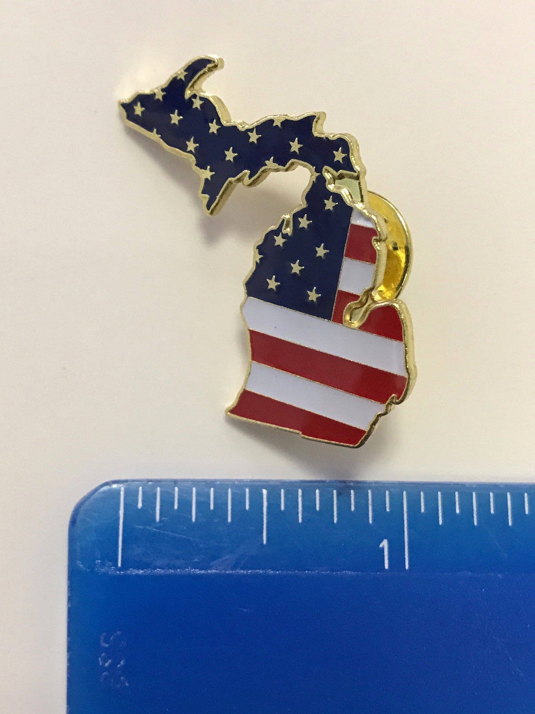 Michigan State Lapel Pin MI US Flag American USA Patriot Politics - Etsy