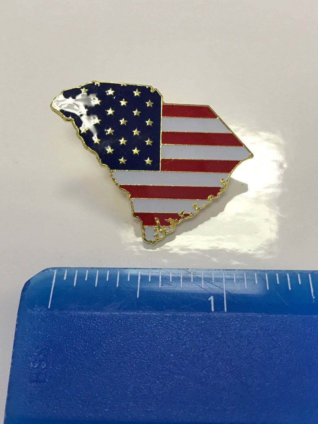South Carolina State Lapel Pin SC US Flag American USA Patriot Politics ...