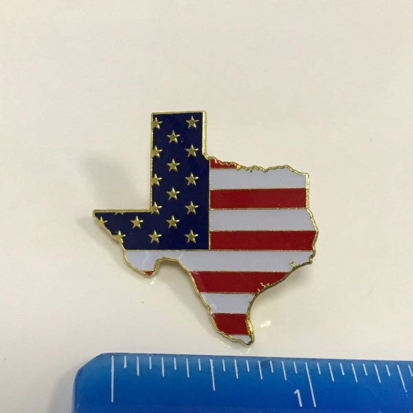 Texas Flag Lapel Pin - Etsy