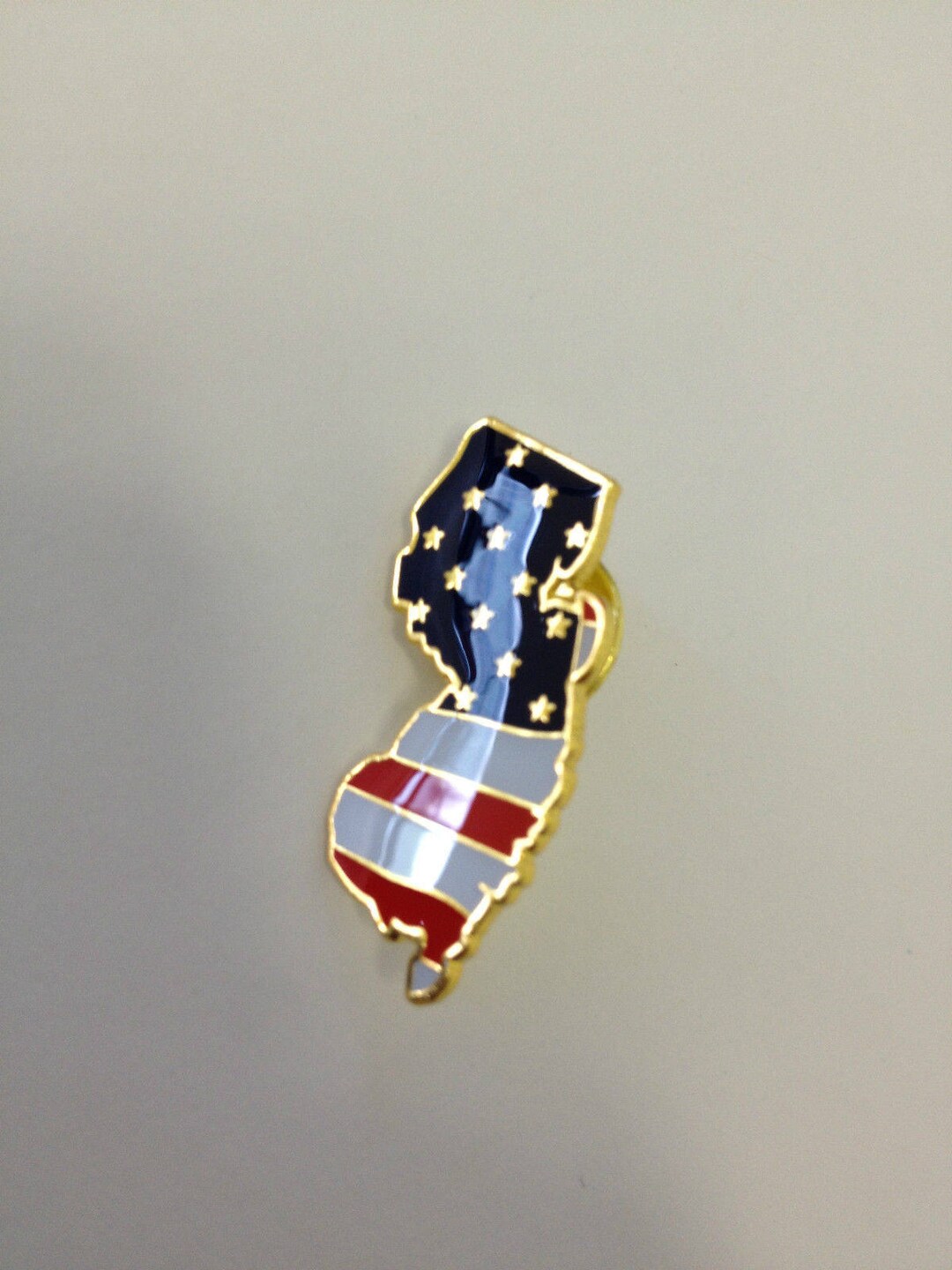 New Jersey State Lapel Pin NJ US Flag American USA Patriot Politics Old ...