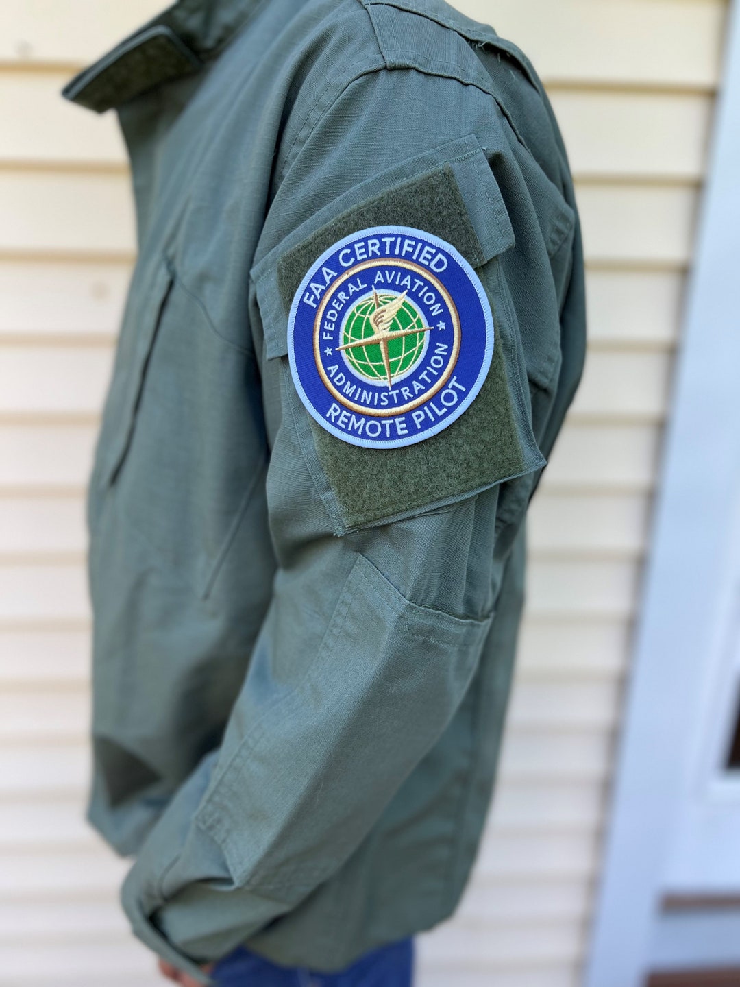 FAA Certified Drone Pilot Patch 4 Inch (w Hook and Loop Closure or Be ...