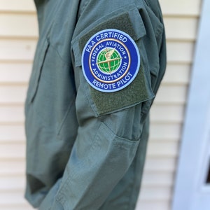 FAA Certified Drone Pilot Patch 4 Inch (w Hook and Loop Closure or Be ...