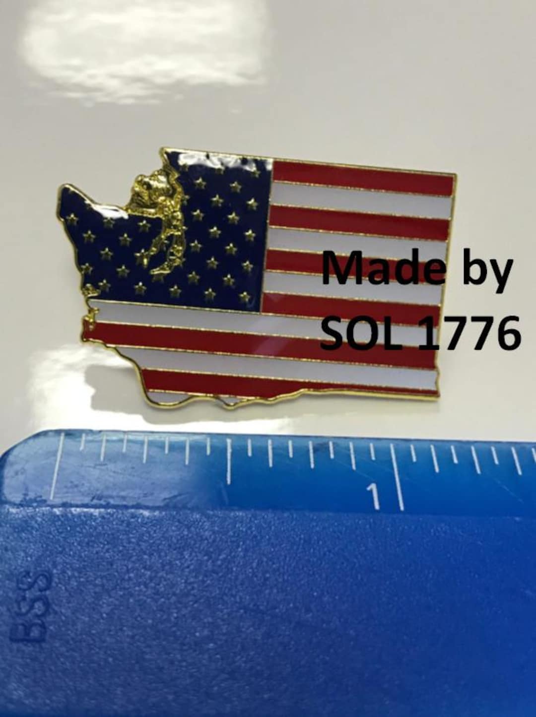 Washington State Lapel Pin WA US Flag American USA Patriot Politics - Etsy