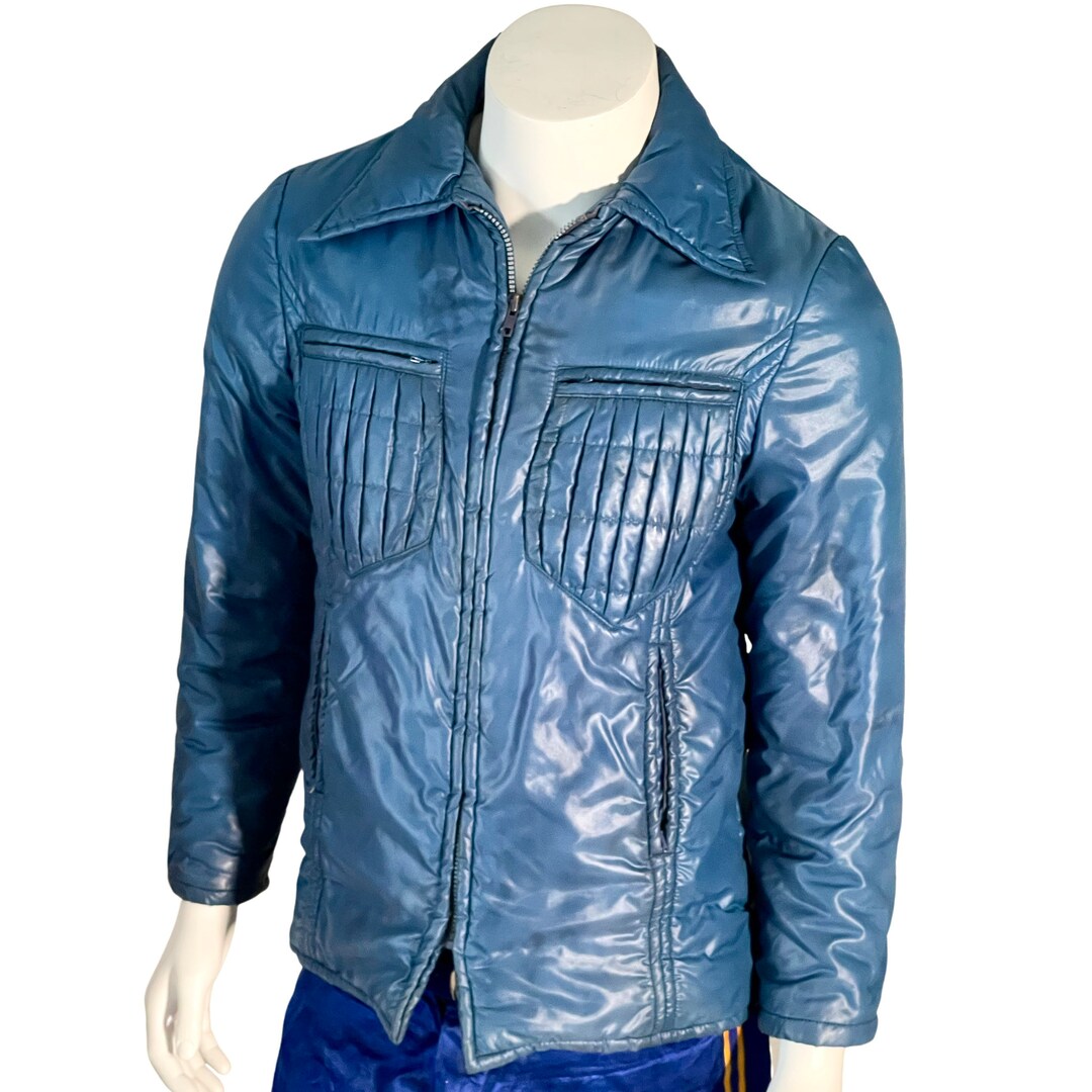 70s Blue Montgomery Ward Puffer Jacket - Etsy