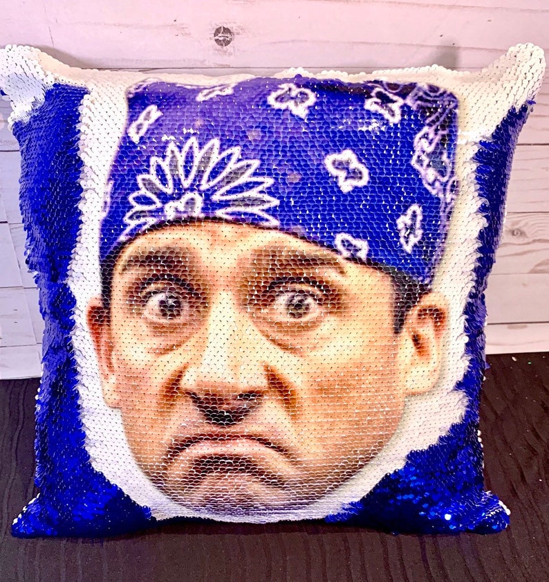Prison Mike - "mermaid" Pillow WITH INSERT- the Office Inspired- Sequin ...