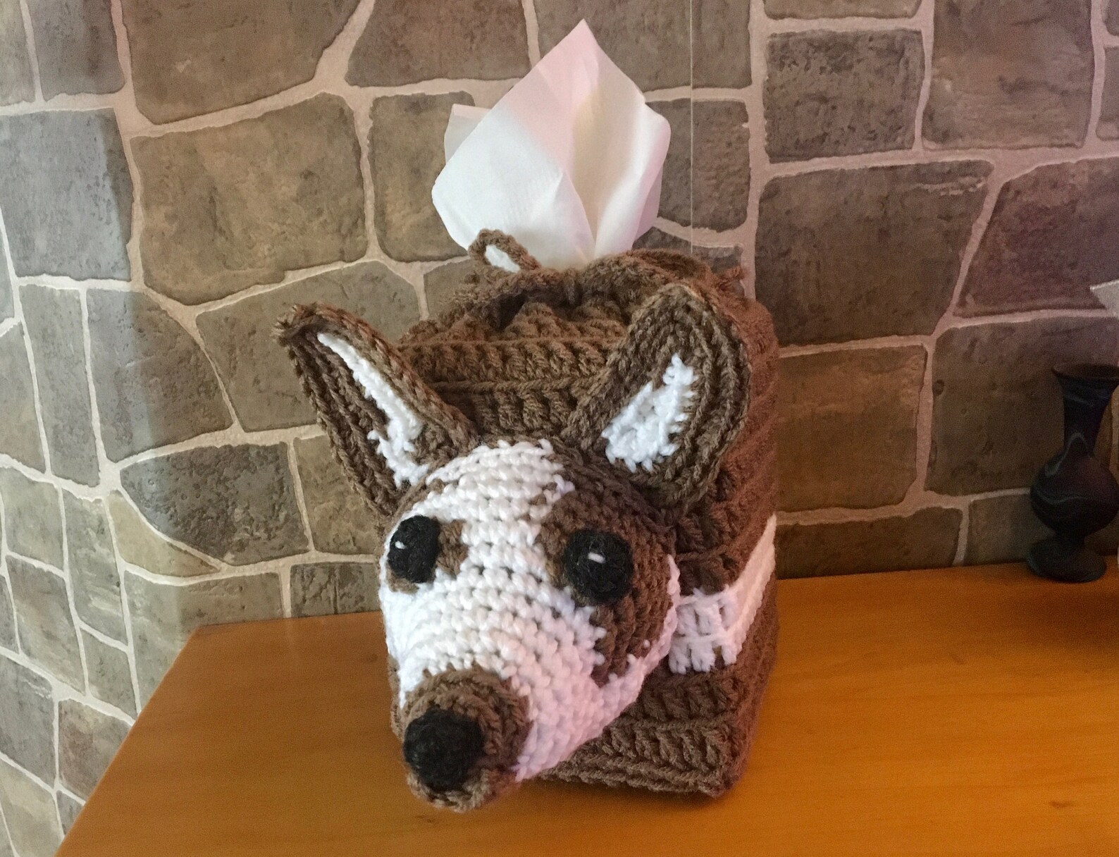Crocheted Terrier Dog Tissue Box Cover - Adorable Handmade Animal Gifts ...