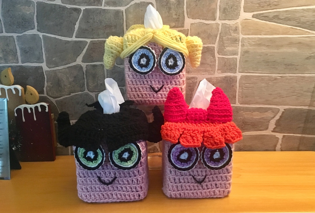 The Powerpuff Girls Inspired Tissue Box Covers - Bubbles, Buttercup ...