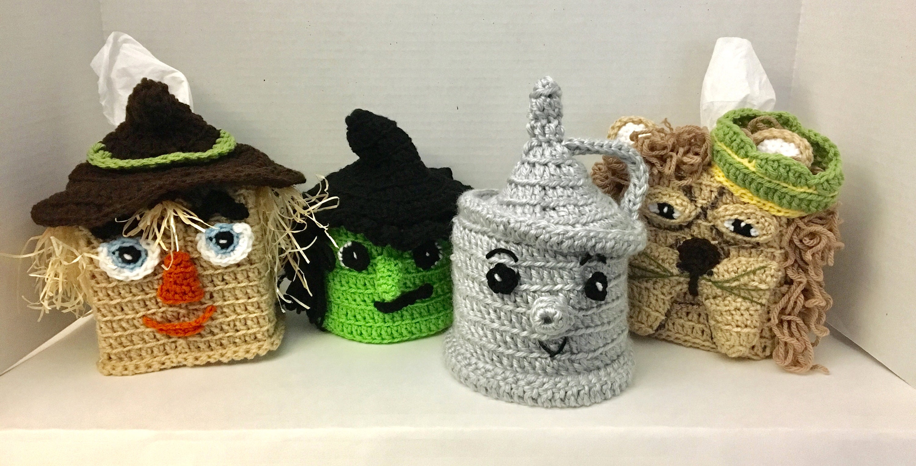 Crocheted Cowardly Lion Inspired – Tissue Box Cover - Adorable Handmade ...