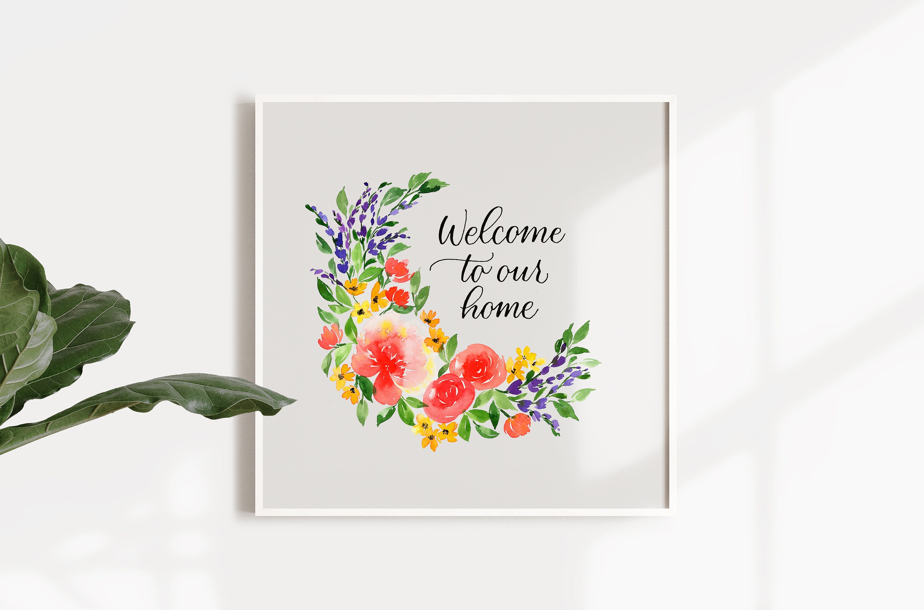 Welcome Home Wall Art | Housewarming Wall Decor | Welcome Home Gift ...