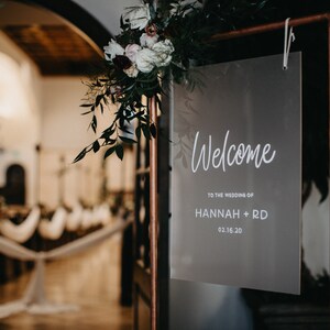 Acrylic Wedding Welcome Sign | Etsy