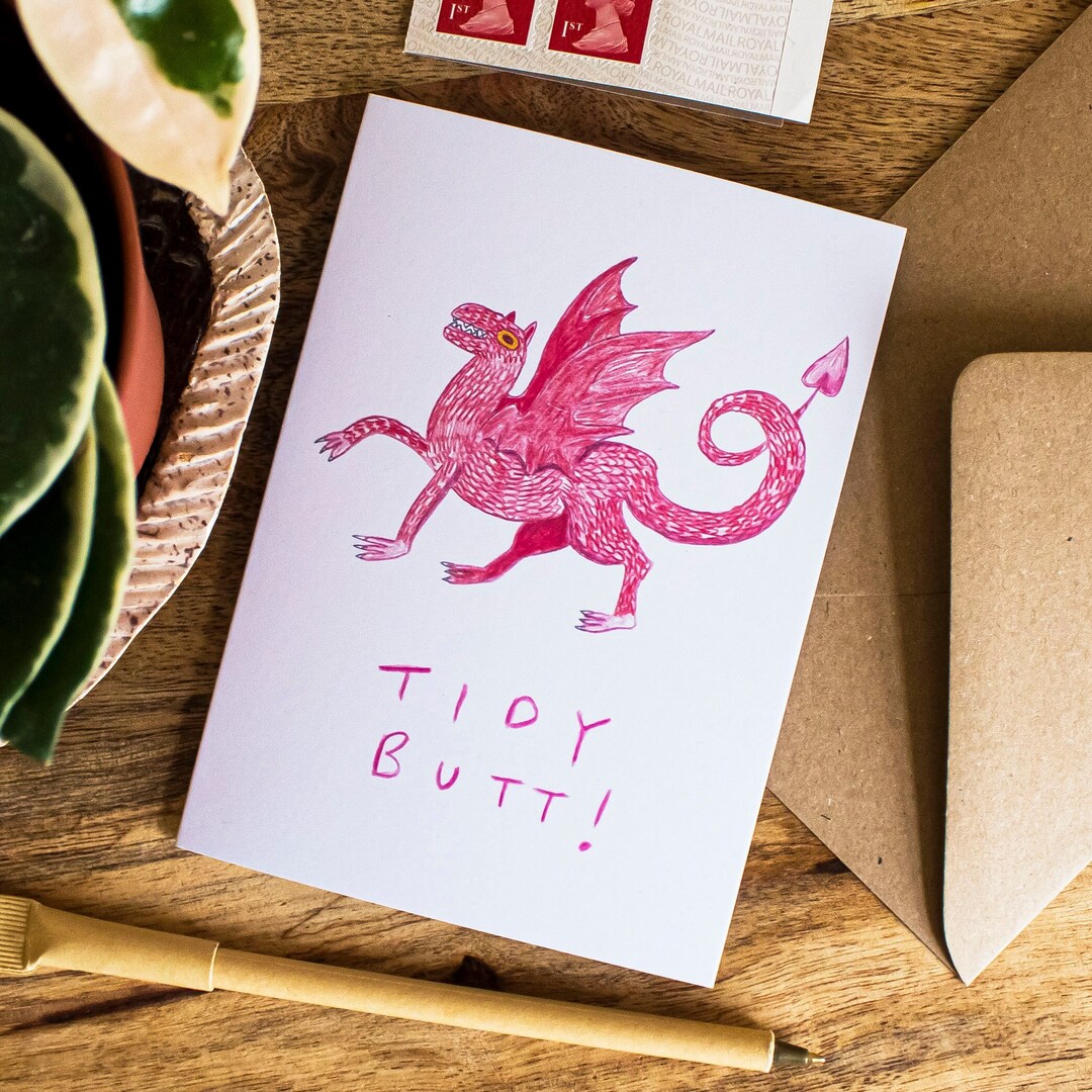 Tidy Butt! Greeting Card - Etsy