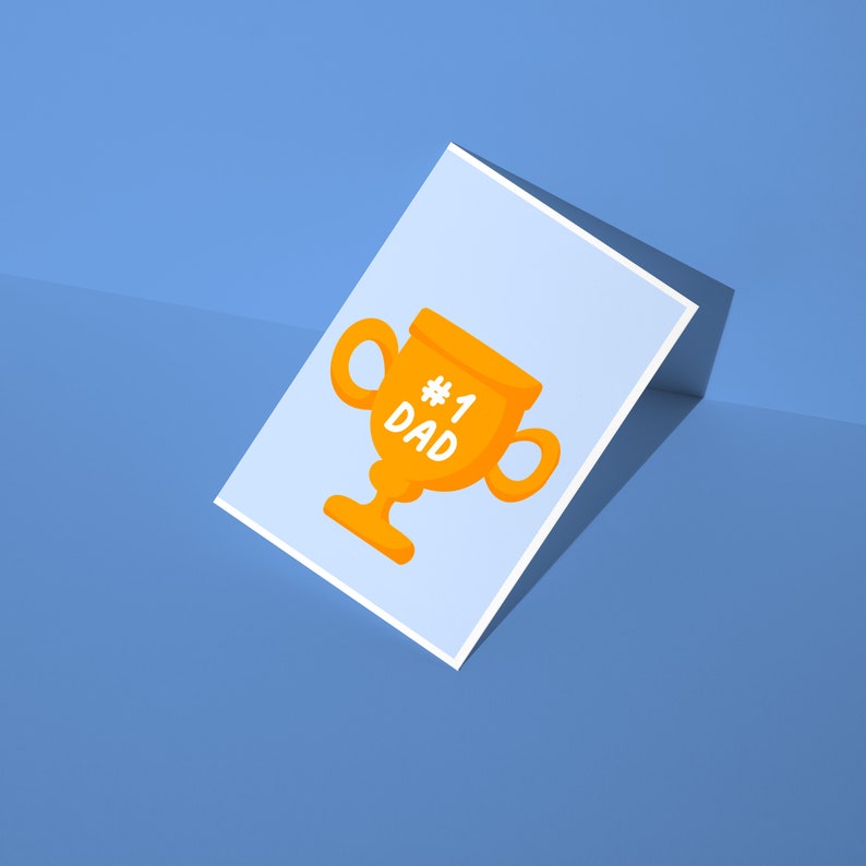 Number One Dad Trophy World's Best Dad Best Dad Ever, Relationship Card ...