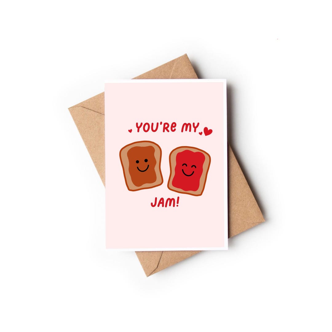 Youre My Jam Card Funny Relationship Card Valentines Card Punny Love ...