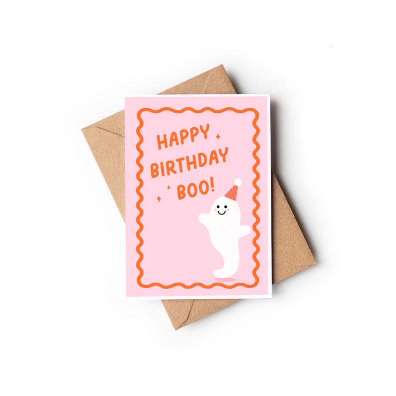Happy Birthday Boo! Card | Fall Birthday Card, BFF Birthday Card ...