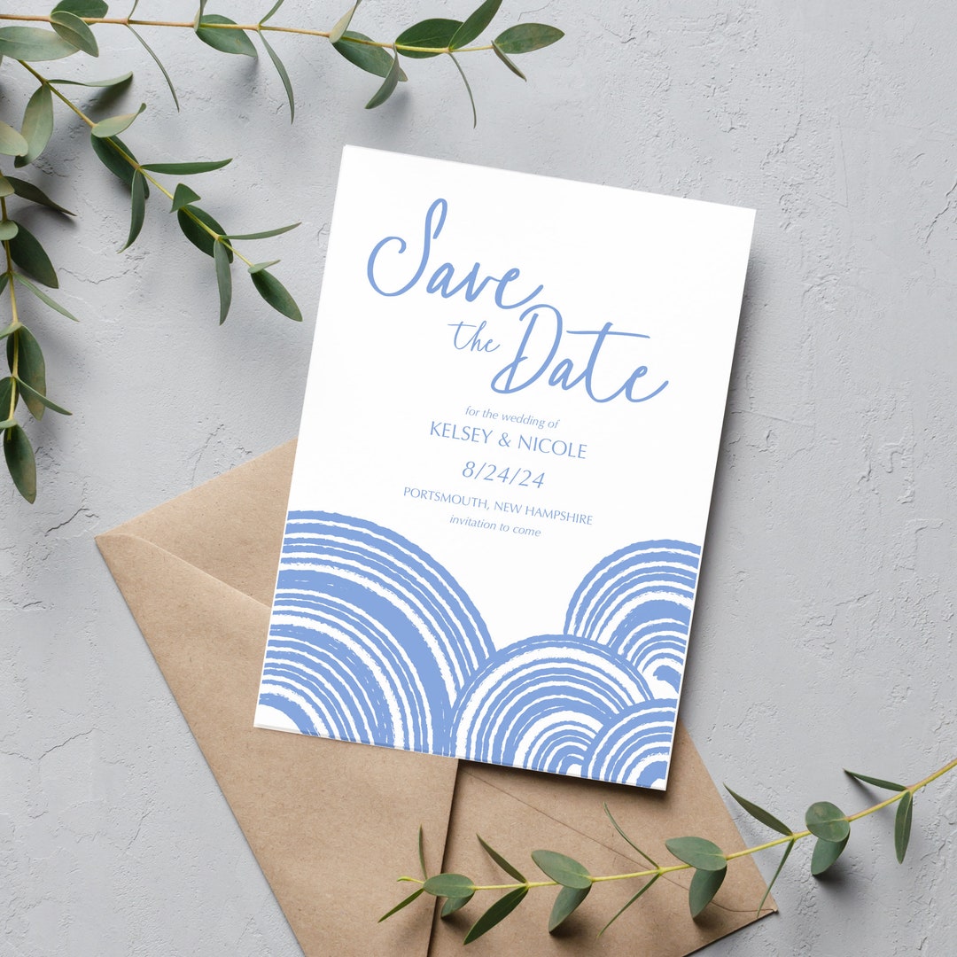 Customizable Digital Save the Date Template - Etsy