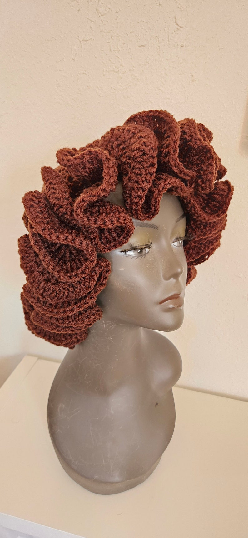 Jumbo Ruffle Crochet Hat Custom Handmade Gifts for Her, Fashionista ...