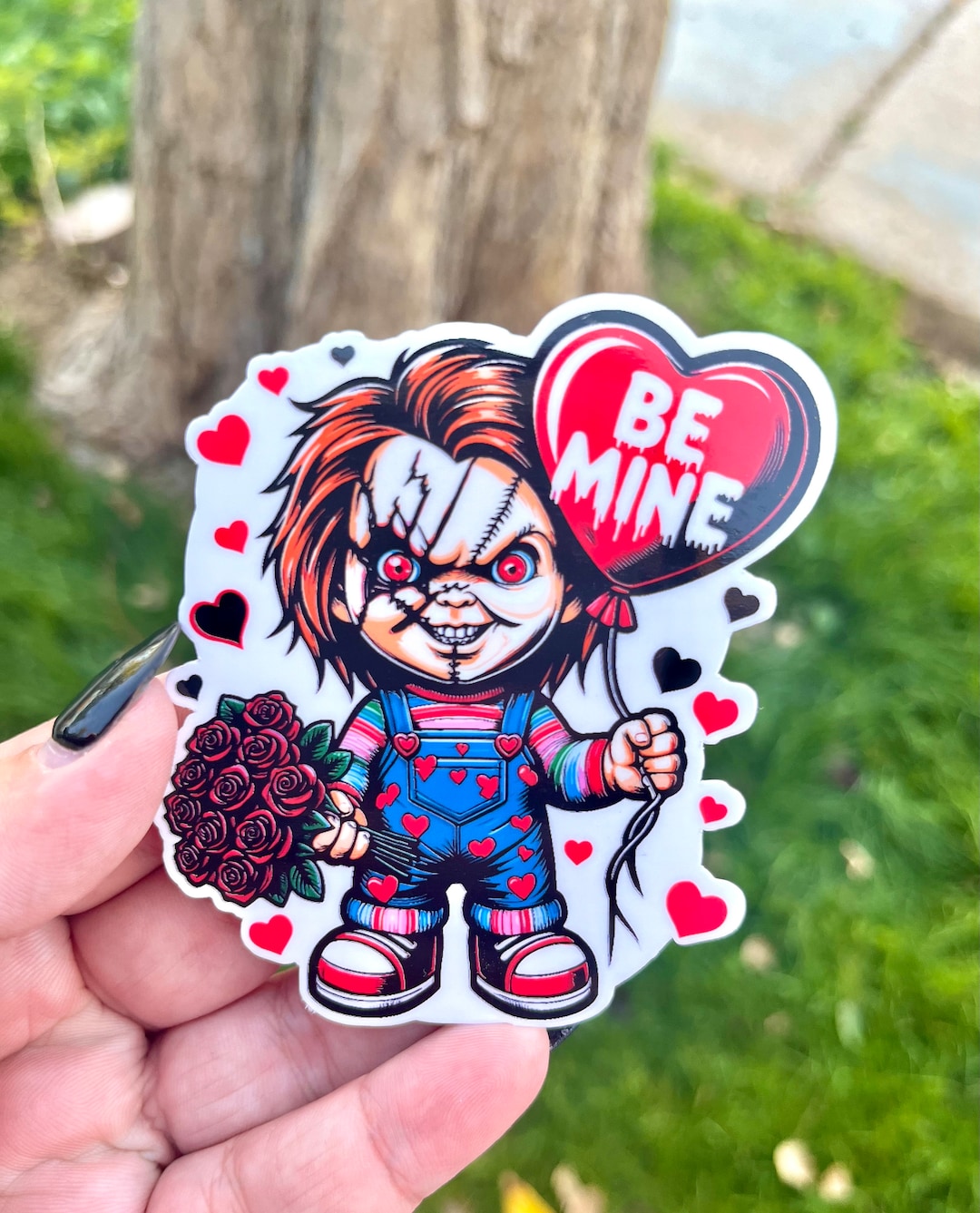 Chucky Inspired Sticker// Horror Valentines Day Stickers// Valentines ...