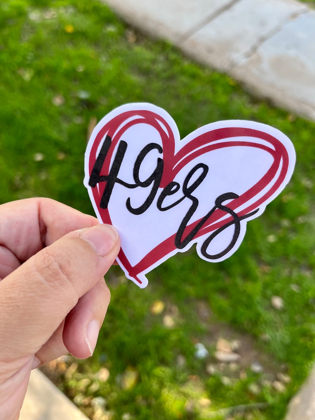 49ers Inspired Sticker// San Francisco 49ers Sticker// Niners Sticker ...