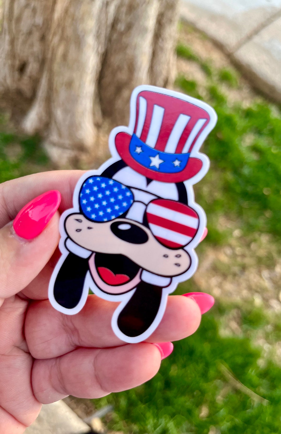 Goofy Inspired Sticker// Goofy Patriotic Sticker// Disney Inspired ...