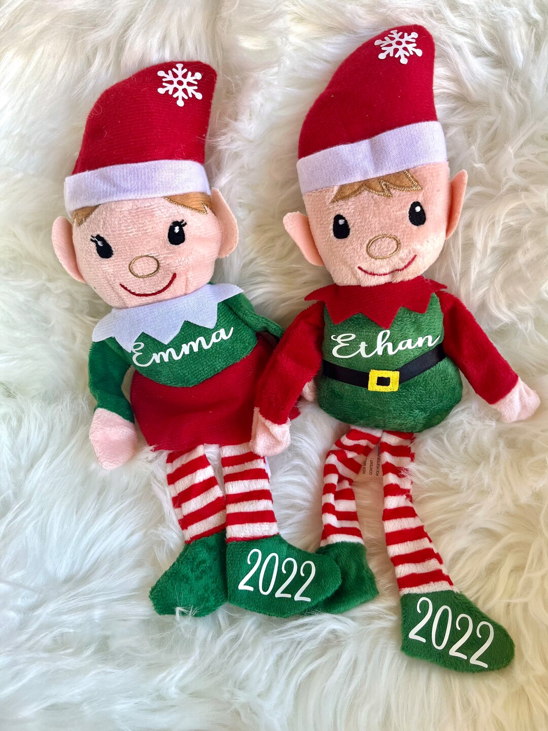Personalized Christmas Elves// Plush Christmas Elves// Christmas Elf ...