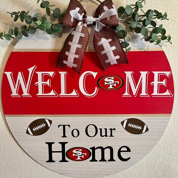 49ers Welcome Porch Sign - Etsy
