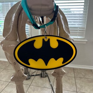 3D Printed Batman Dog Tag for 7ft Skelly Dog - Etsy