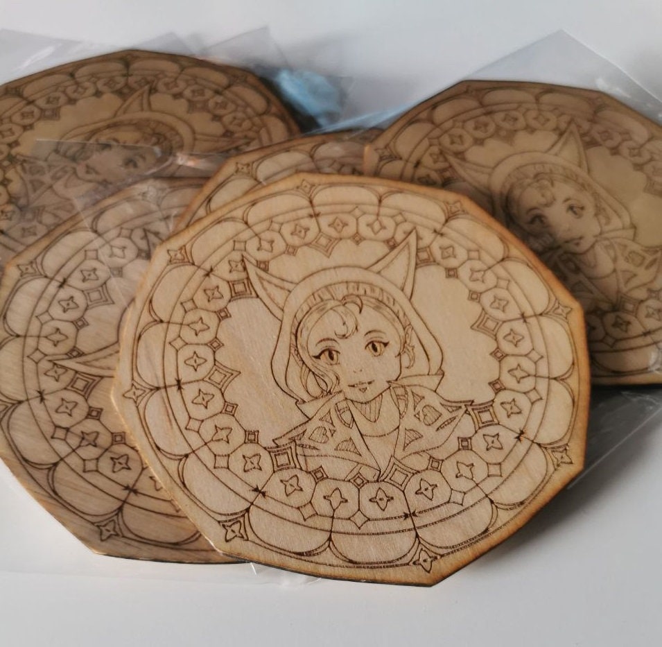 FFXIV Wooden Coasters - Etsy