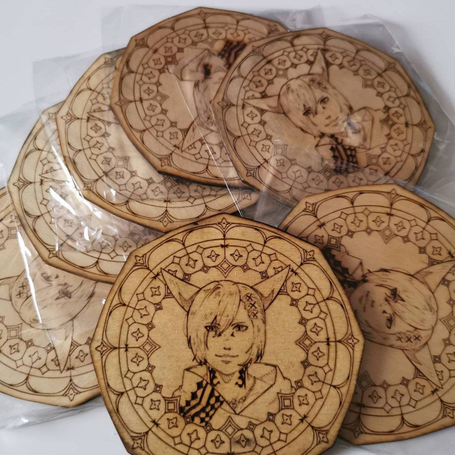 FFXIV Wooden Coasters - Etsy