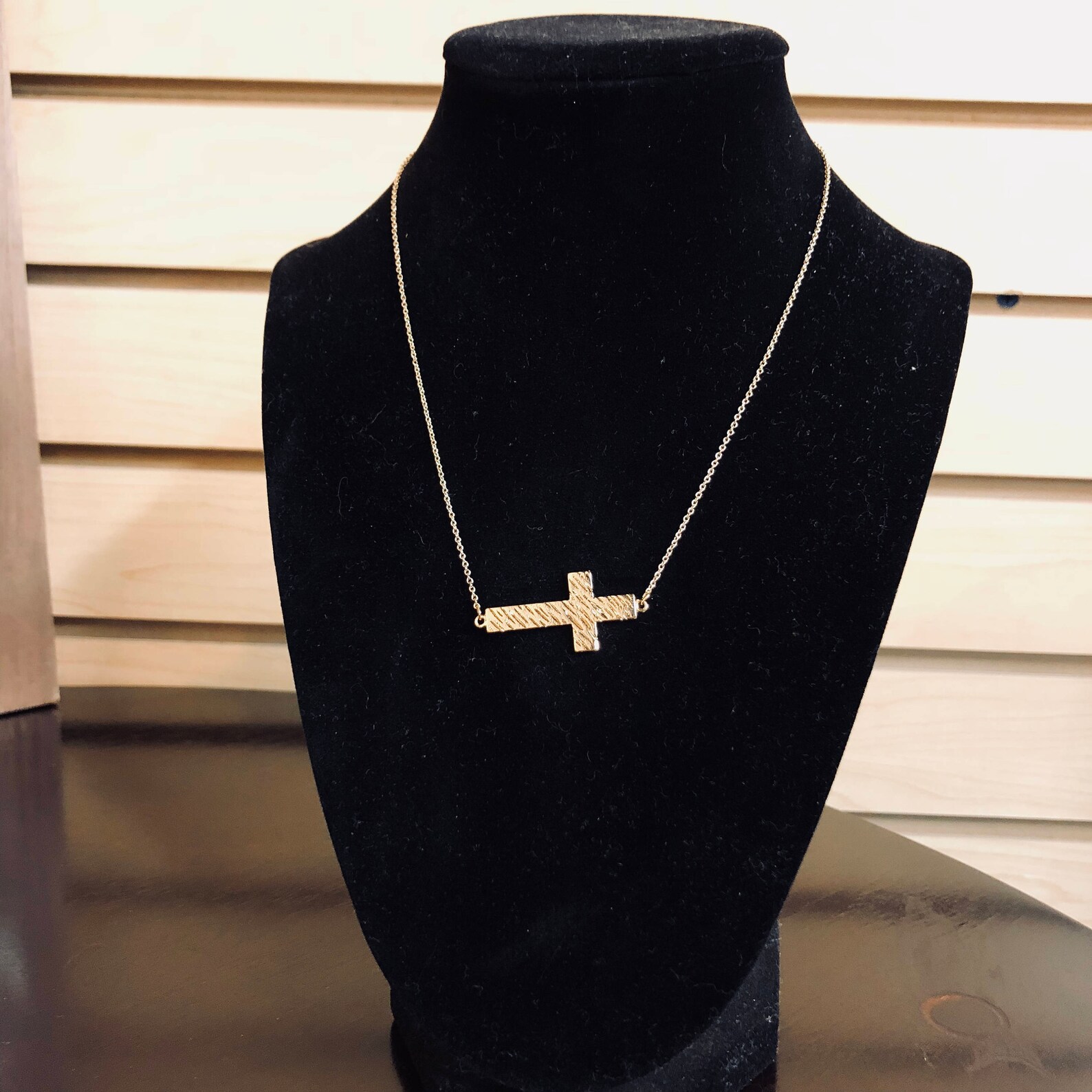 Large Gold Cross Necklace - Etsy