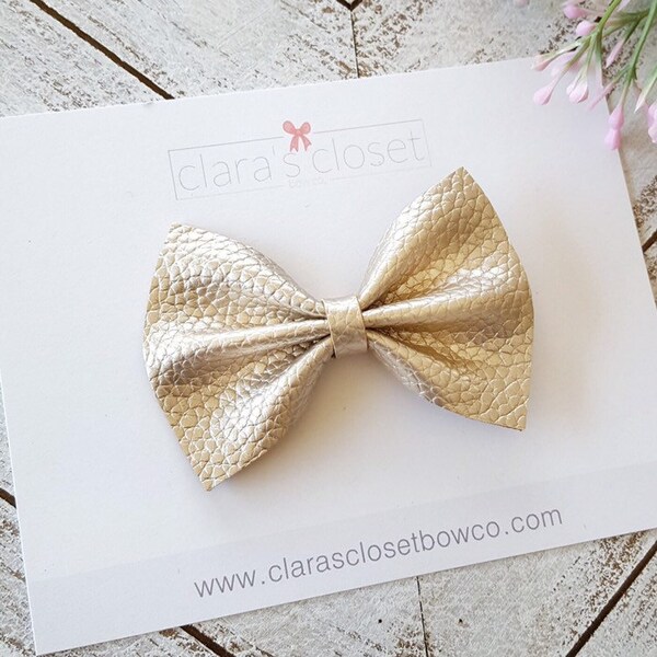 Metallic Gold Bow - Etsy