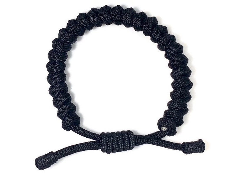 Engineered Jet Black Rope Bracelet - Etsy
