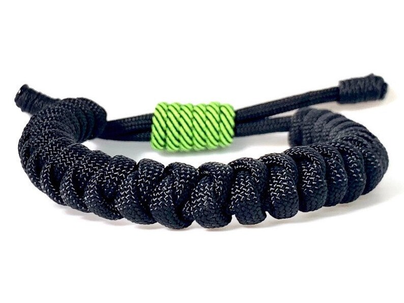 Engineered Jet Black Rope Bracelet - Etsy