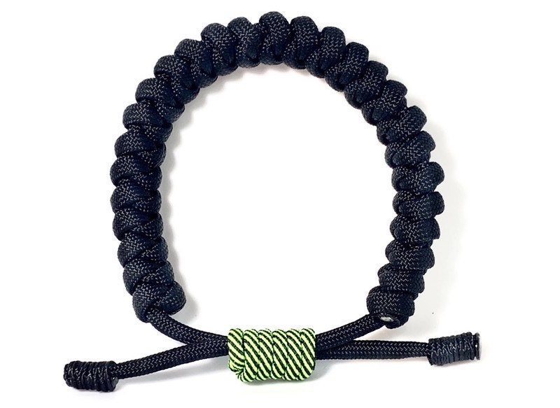 Engineered Jet Black Rope Bracelet - Etsy
