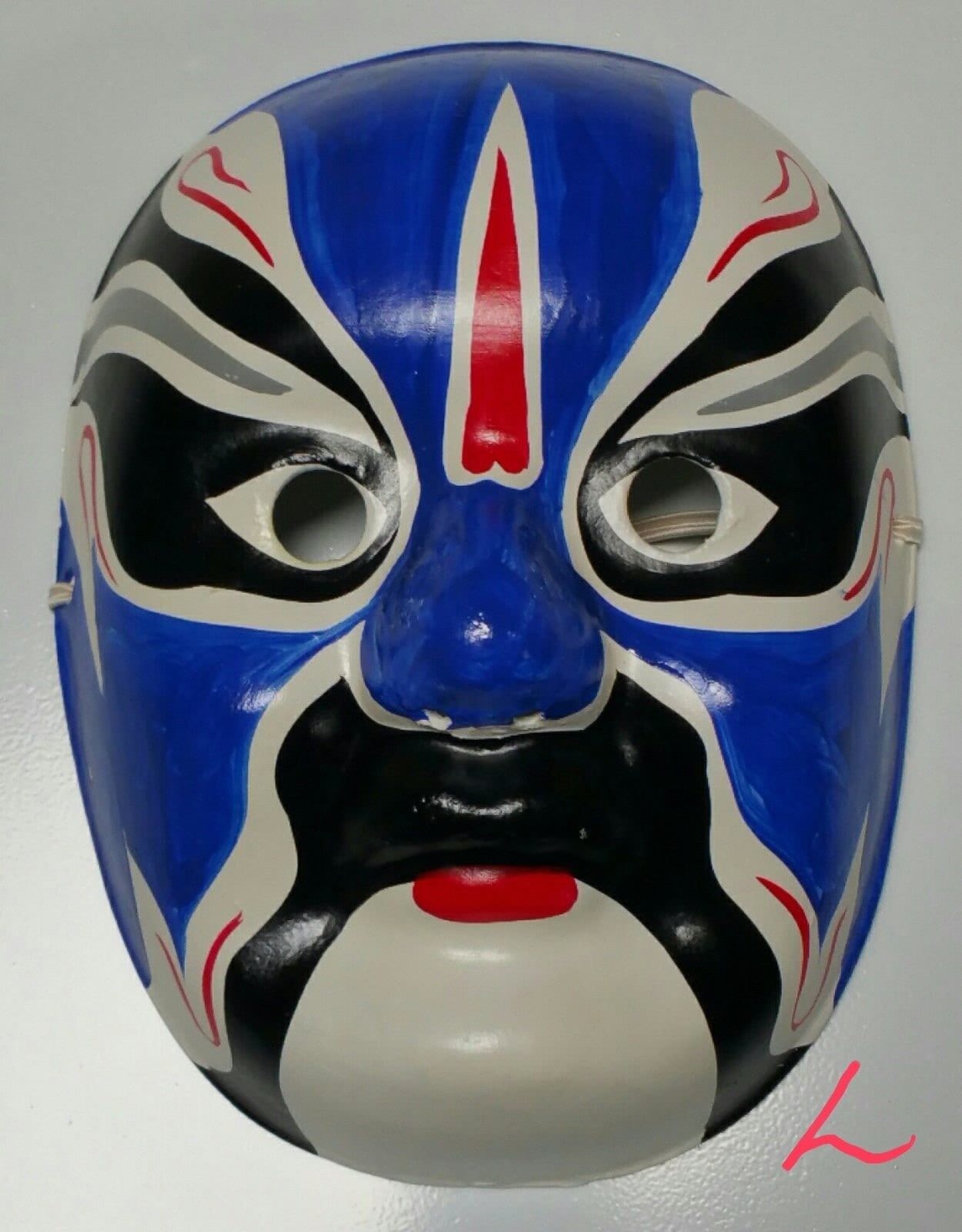 Hand Painted Chinese Peking Beijing Opera Mask KLMNOPQ - Etsy